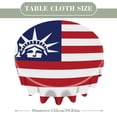 Chilfamy Round Tablecloth,Liberty Face Flag Design Premium Polyester ...