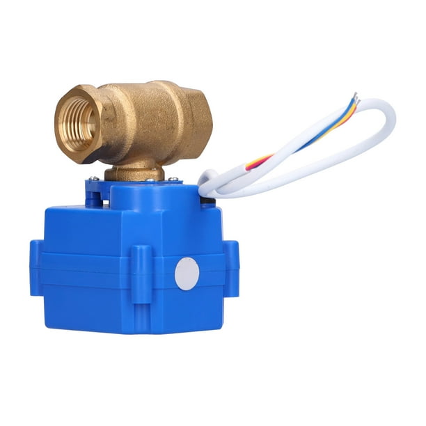 Motorized Ball Valve, DC9-24V 1/2in NPT IP67 Protection CR02 3 Wire ...