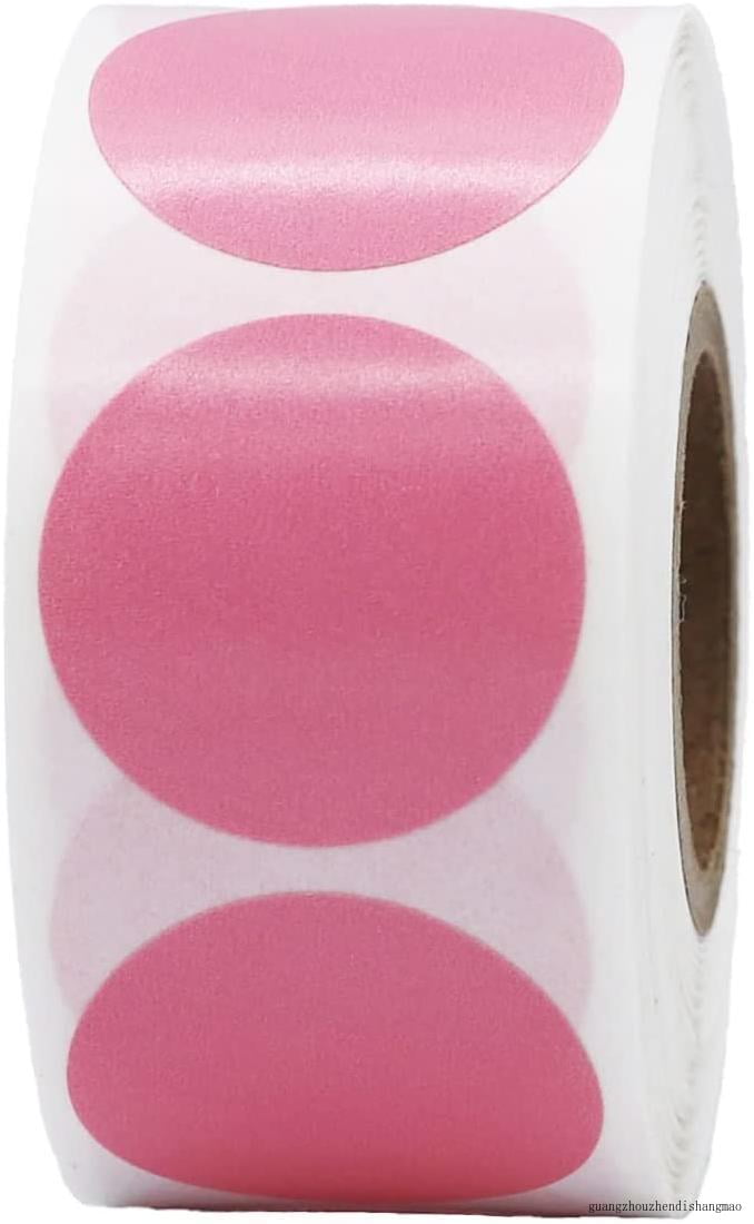Pink Color Coding Labels For Organizing Inventory 1 Inch Round Circle ...