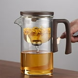 Elegant Glass Tea Brewing Pot Magnetic Absorption Tea Making Tool Home ...