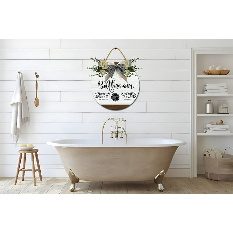 Farmhouse Decor Bathroom Signs