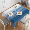 Abstract Haze Blue Gradient Table Cloth 52x70in, Waterproof Rectangle ...