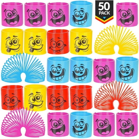 Mega Pack 50 Coil Springs - Mini Spring Toys For Party Favors, Stuffing ...