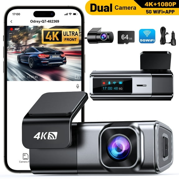 3 Cameraes Dash Cam 1080P Front and rear view camera Night Vision ...
