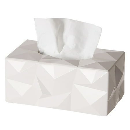 Wipy Cube I Tissue Box - Modern White 21x12.5x9.5 cm | Walmart Canada