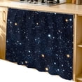 Blue Starry Sky Cabinet Curtains 35''x35'', Universe Space Galaxy Night ...