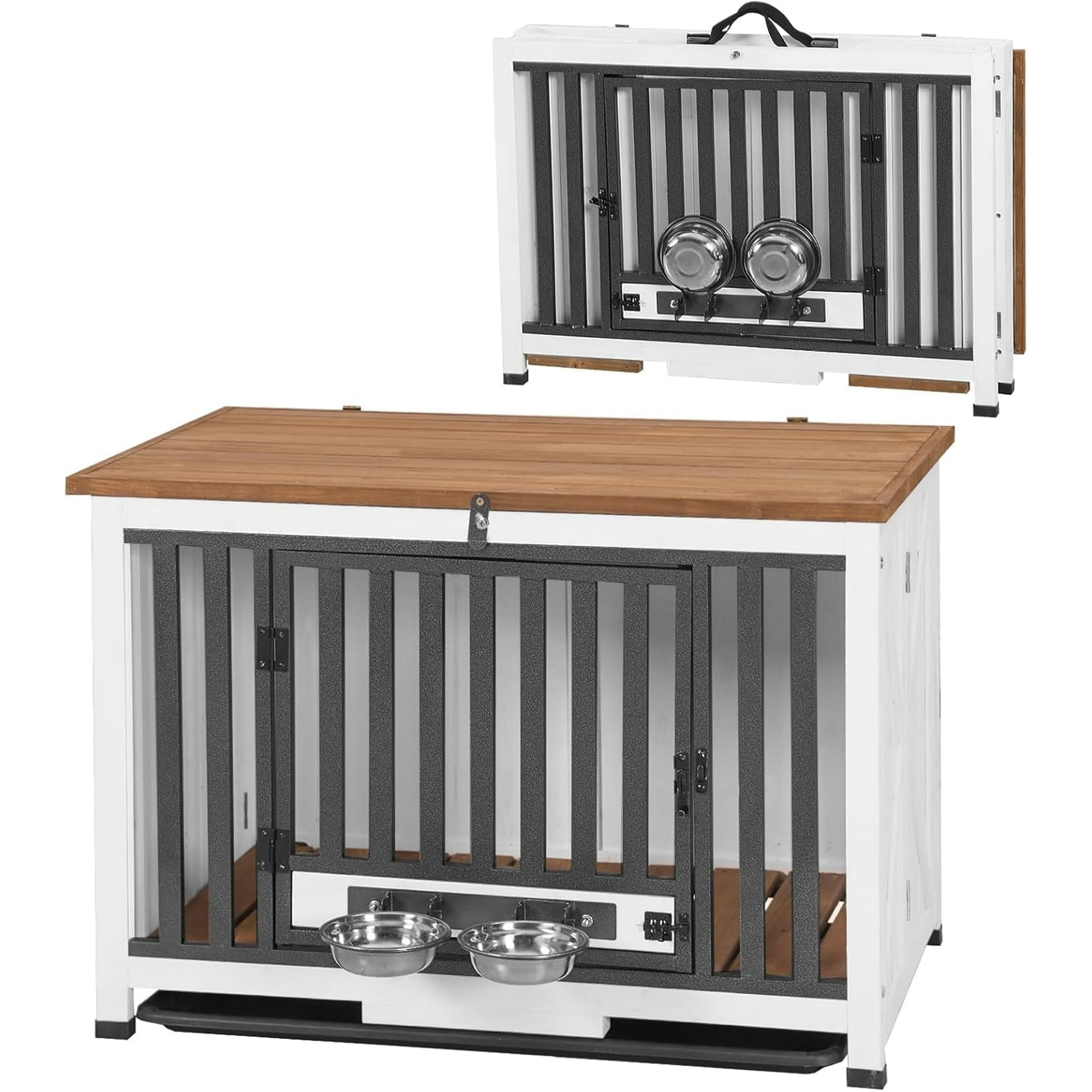 Click here for Aivituvin Folding Dog Crate Furniture Portable Met... prices