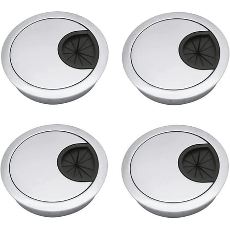 HUSERYT 4 Pack Computer Grommet, Desk Cable Eyelet Cord, Computer Desk ...