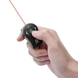 AMERTEER Wireless Presenter RF 2.4GHz Presentation Laser Pointer Finger Ring Remote PowerPoint ...