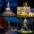 "Funsmile Outdoor Christmas Star Lights, 344 LED 10Ft Waterfall Tree ...
