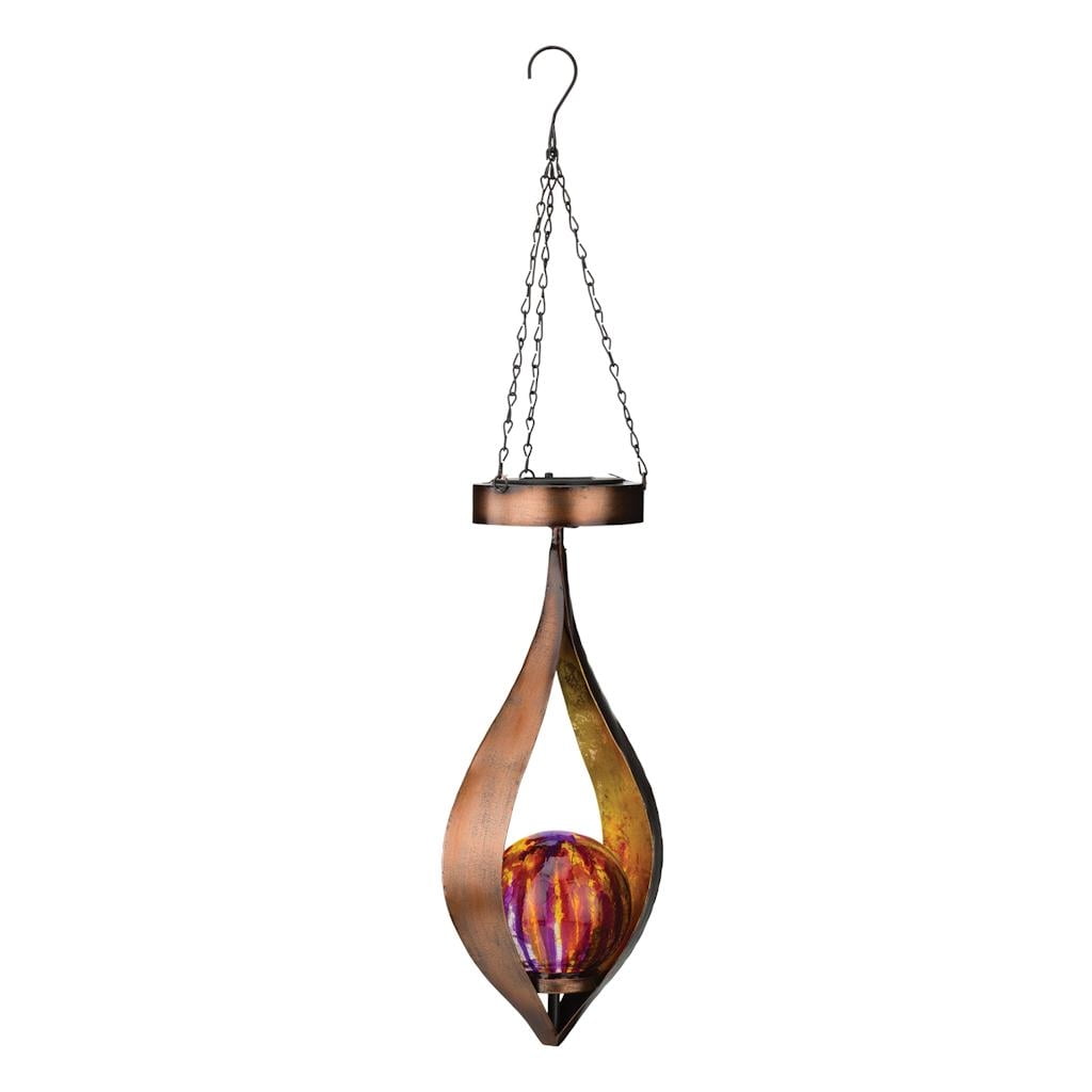 Regal Art and Gift 11881 - 21" Copper Solar Hanging Teardrop Lantern ...