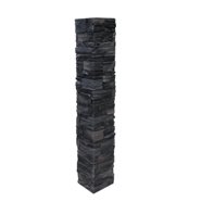 NextStone™ Faux Polyurethane Stone Column Wrap - Pewter - Walmart.com