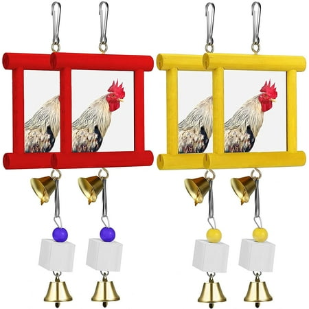 8 Pieces Chicken Mirror Toys with Chicken Toys for Hens and Grinding ...