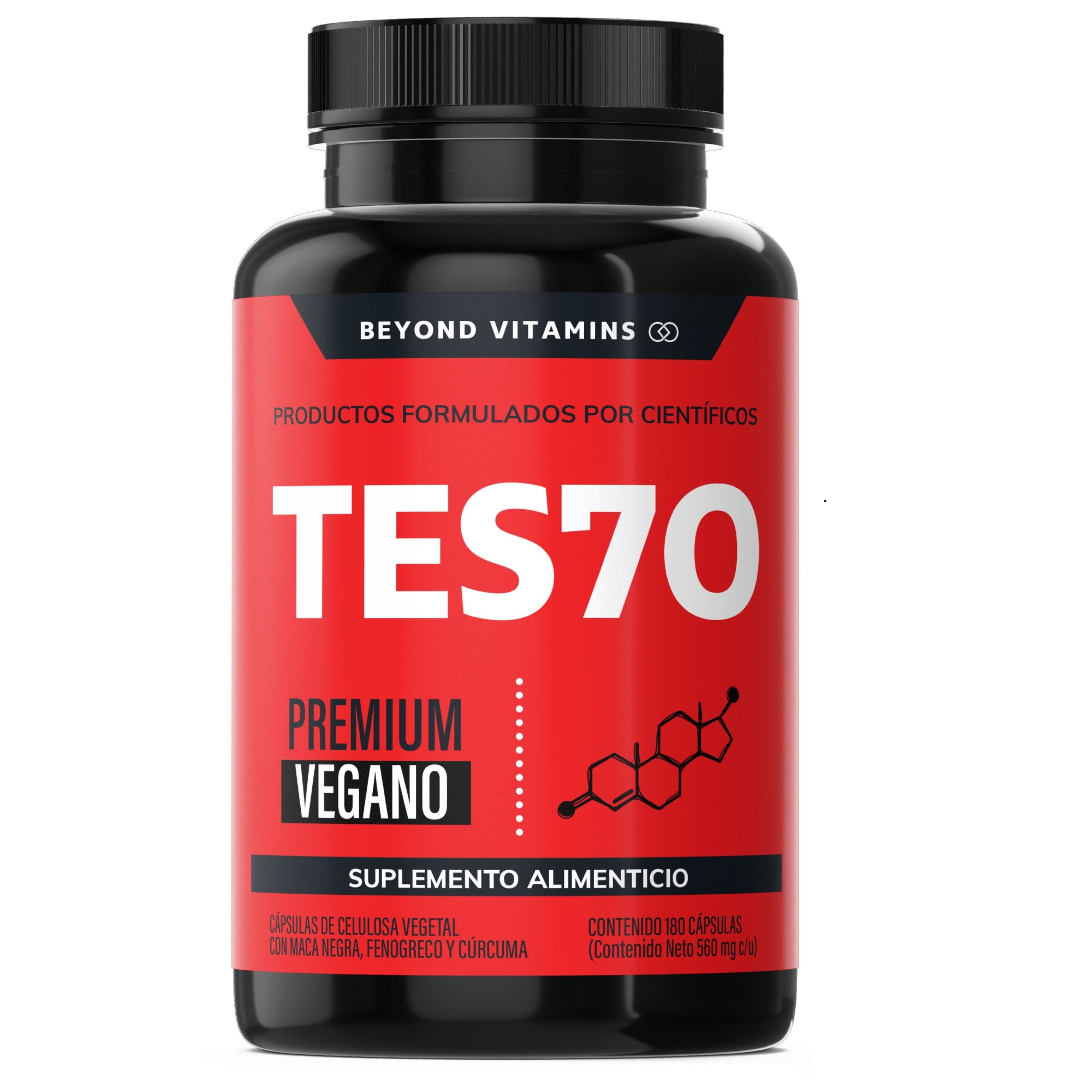 TES70 Suplemento Alimenticio Vitaminas para Hombres - 180 cápsulas ...