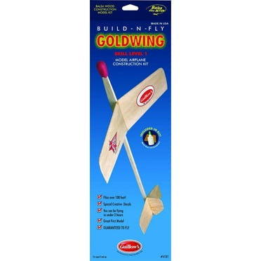 Guillows Jetfire Balsa Wood Airplane Glider Kit for Kids & Adults, Set ...