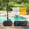 Free Shipping! SPECSTAR All-in-One Pond Filter Fountain System Kits ...