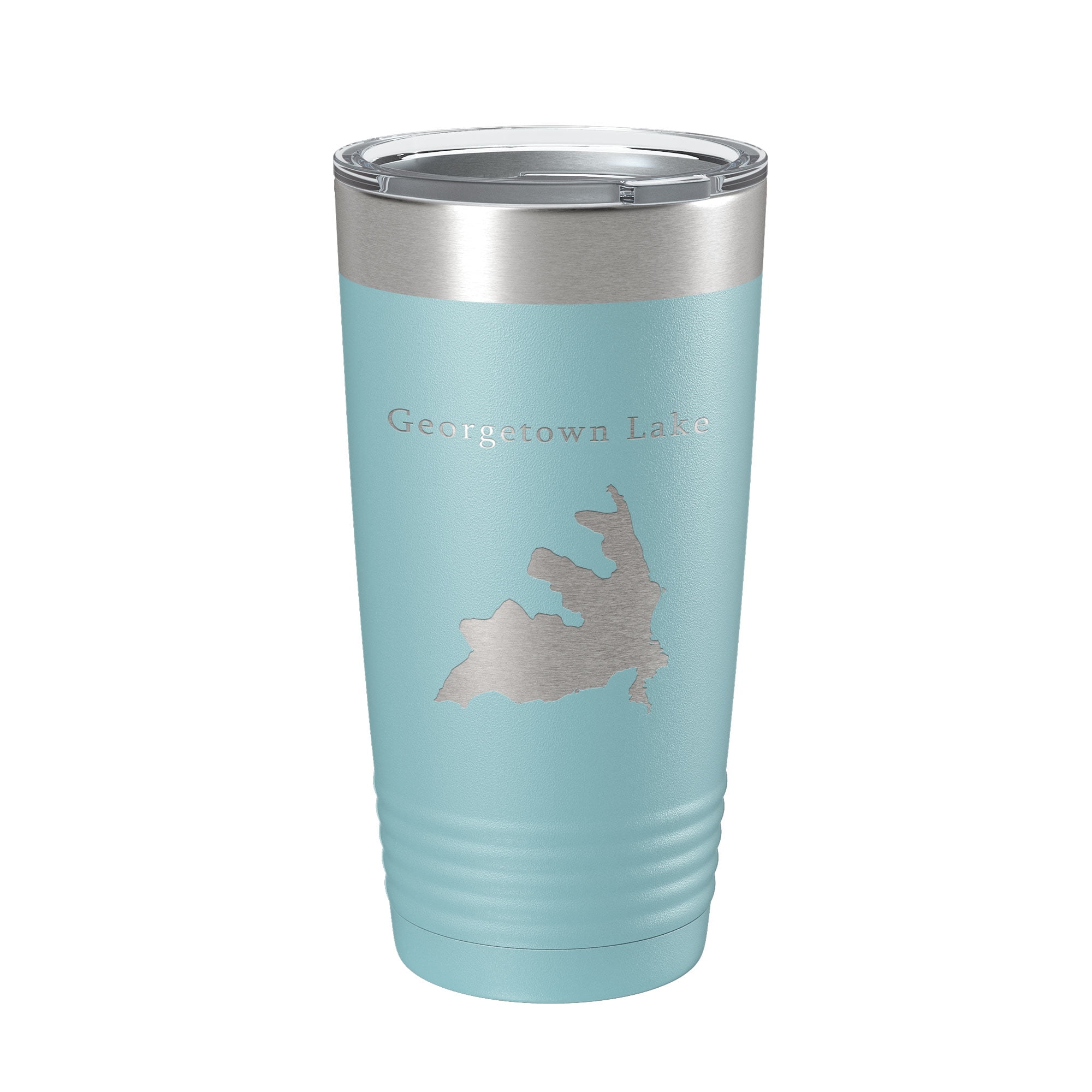 Georgetown Lake Map Tumbler Travel Mug Insulated Laser Engraved Coffee ...