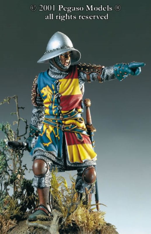 Pegaso Models 54mm Tuscan Knight 1280 White Metal Figure Kit #54-084 ...
