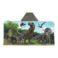 Jurassic World, Kids Cotton Hooded Towel, 24x50 in, T-Rex Dinosaur ...
