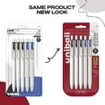 Uni-Ball uniONE Retractable Gel Pen Medium 0.7mm Black and Blue Ink 5 ...