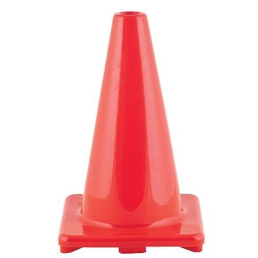 OBSTACLE CONE, PLASTIC, ORANGE 15" - Walmart.com
