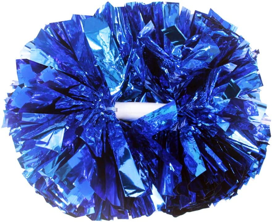 2 Pack Cheerleading Pom Poms with Baton Handle for Team Spirit Sports ...