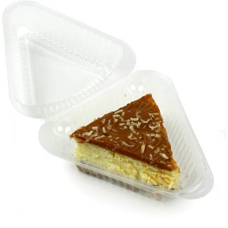Pactiv CI89019 Disposable Clear Hinged Plastic Pie-Wedge Container 5.4 ...