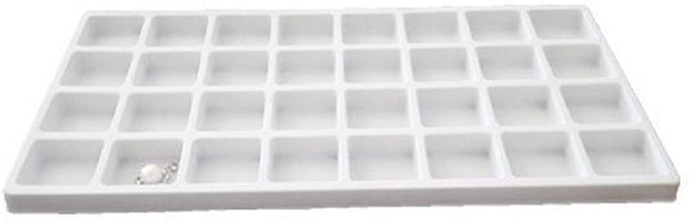 32 Compartment White Flocked Tray Insert 12pc Lot - Walmart.com