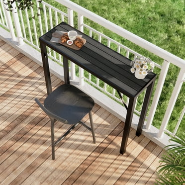 THTGCD Outdoor Bar Table, 37" Height Patio Pub Table with Waterproof ...