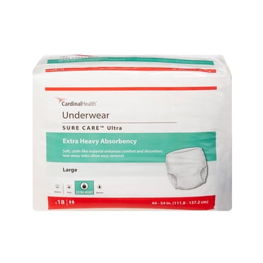 Cardinal Health Incontinence Underwear, Disposable Adult Diaper - Heavy ...