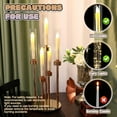 2 Set 5 Arm Christmas Gold Candelabra Table Centerpiece with LED Candle ...