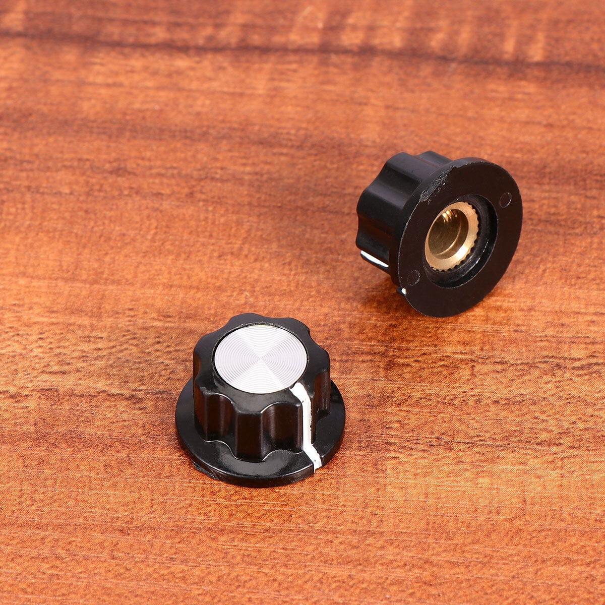 Vintage Potentiometer Knob 20Pcs 6mm Shaft Hole Plastic Threaded ...