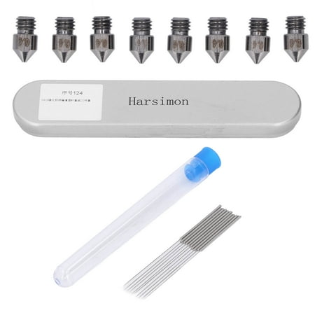 Extruder Nozzle Cleaning Needle Kit, High Strength Burr Free 20Pcs 3D ...