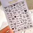 Nail Sticker Non-Fading 3D Effects Excellent Saturation Romantic ...