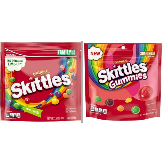 Skittles Original Shareable Chewy Candy, 54 oz Resealable Jar - Walmart.com