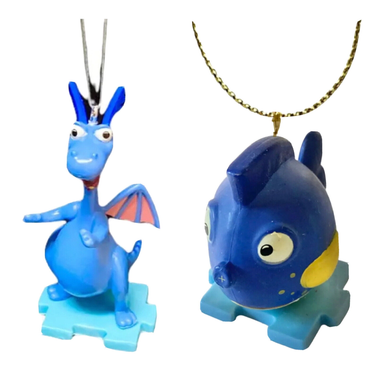 Stuffy Dragon & Squeakers Fish PVC Ornament Figure Doc McStuffins ...