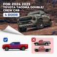 6" Running Boards for 2024-2026 Toyota Tacoma Double/Crew Cab Drop Step ...