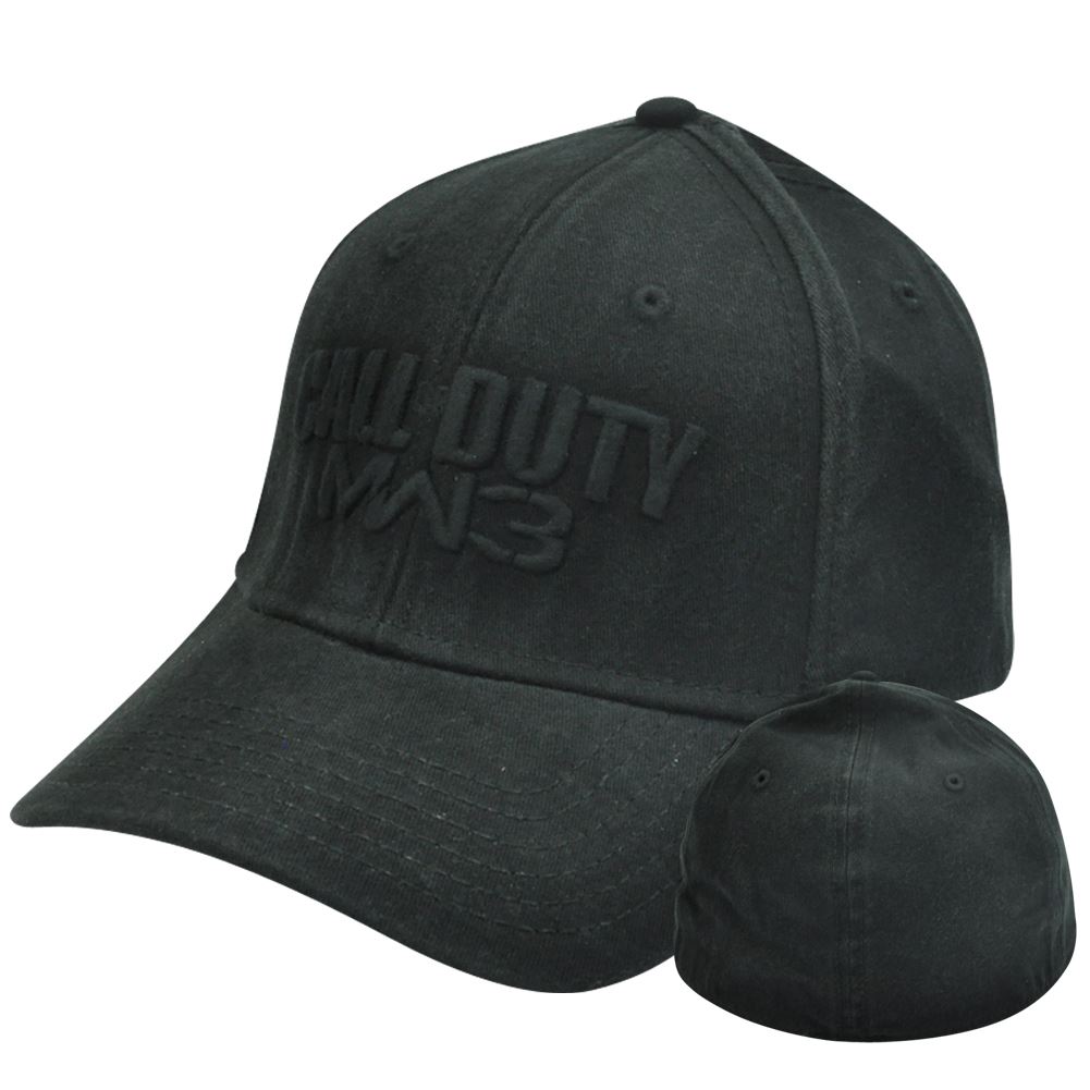 Video Game Call of Duty MW3 Black Flex Fit One Size Stretched Game ...