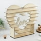 Efavormart 26" Heart Shaped 8-Layer Double Sided Wooden Dessert Display ...