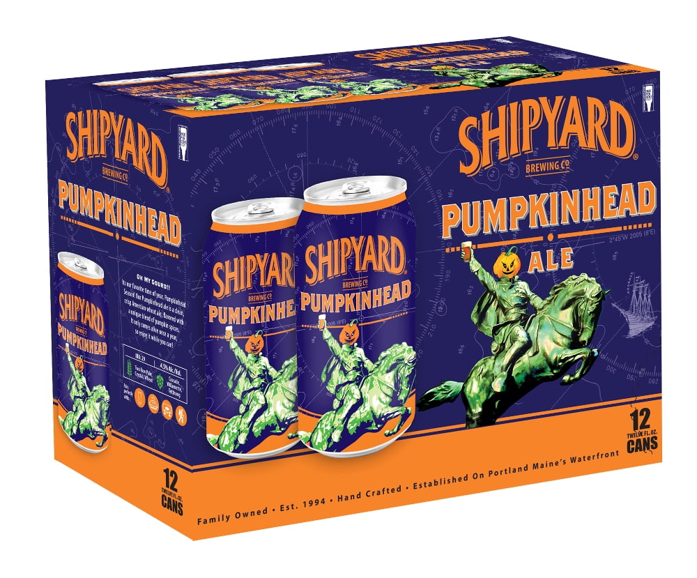 Shipyard Brewing Seasonal Pumpkinhead Ale, 12 pack, 12 fl oz cans ...