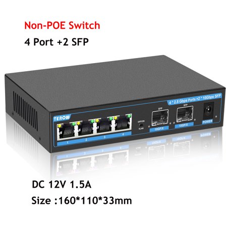 9/6 Port 2.5G POE Switch Gigabit Switch Ethernet Network Switch Non POE ...