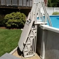 Vinyl Works Heavy Duty Adjustable 24 Inch Above Ground Pool Ladder with ...