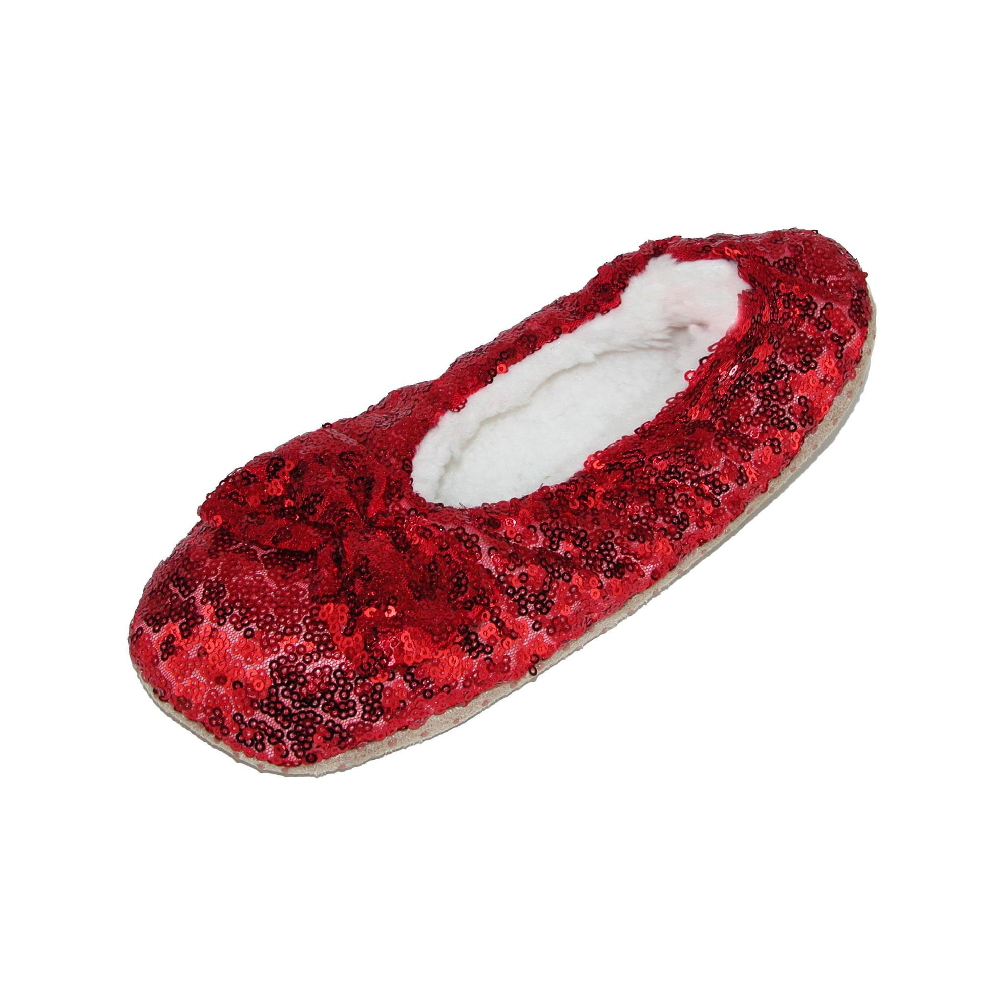 Click here for Alotta Knits Sequins Ballerina Slippers With Sherp... prices