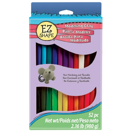 EZ Shape Non-Hardening Modeling Clay 2.16lb 52/Pkg-Assorted | Walmart ...
