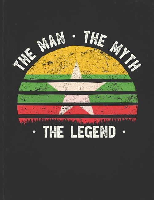 The Man The Myth The Legend: Myanmar Flag Sunset Personalized Gift Idea ...