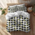 Cute Lemon Floral Set of 4 Bedding Quilt Covers, Farmhouse Black White ...