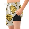 BZSMCE Swim Shorts Cute Yellow Cheese For Quick-Dry Shorts With Anti ...