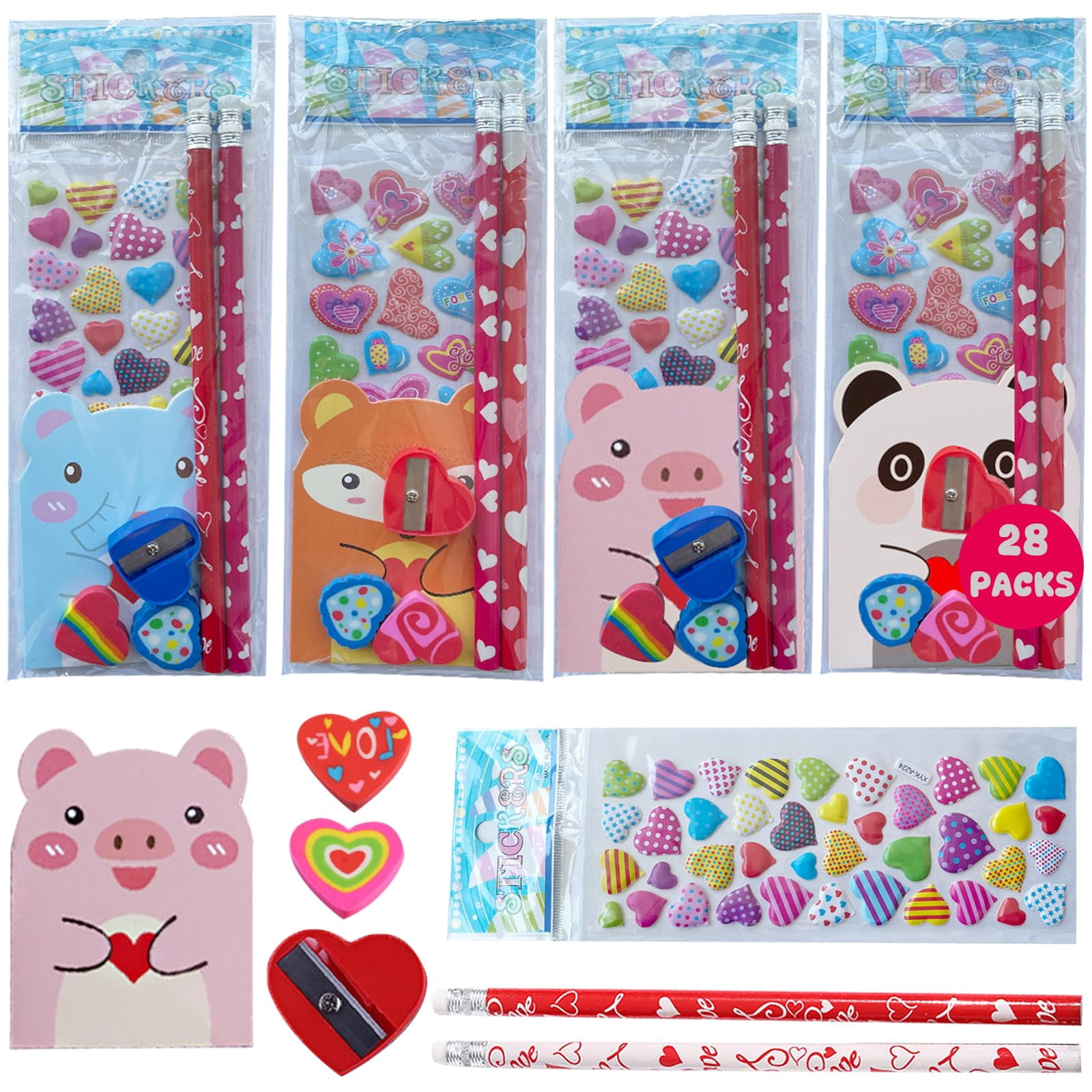 Set de regalo para el día de San Valentín euoloar, 224 unidades, para ...
