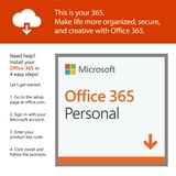 Microsoft Office 365 Personal: 1-Year Subscription Suite for PC/Mac ...