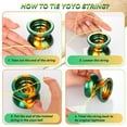 MAGICYOYO N11 Pro Aluminum Alloy Yo-Yo, Unresponsive with Bearing for Tricks (Green Golden ...